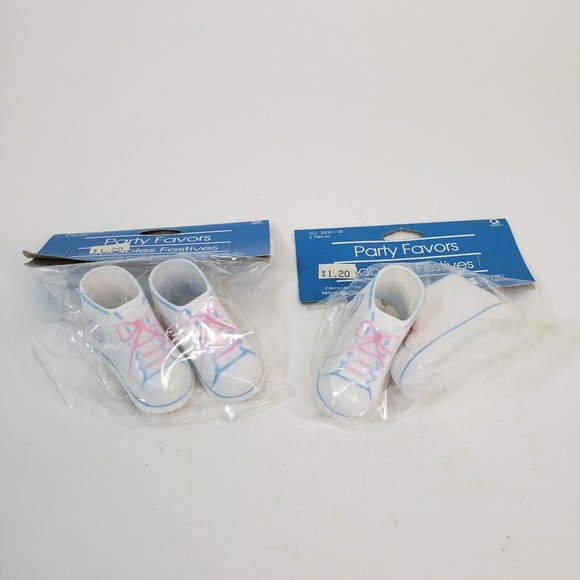 Amscan | Party Supplies | New Vintage Hard Plastic Baby Booties Cake ...
